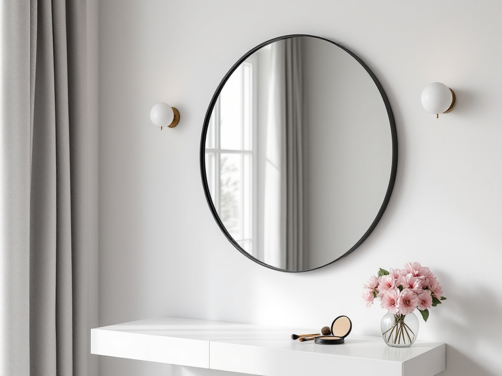 Elegantes Schwere Spiegel Aufhangen Bild