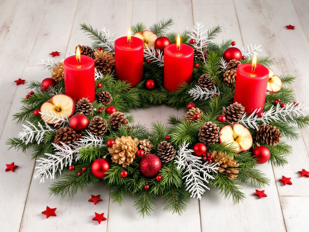 Adventskranz gestalten » Kreative Ideen für Ihr Zuhause