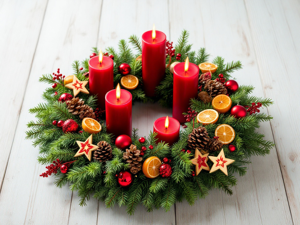 Adventskranz selber dekorieren » Ideen und Tipps