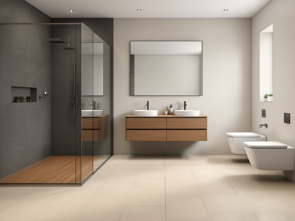 Badezimmer Ideen mit beige Fliesen » Stilvolle Gestaltung