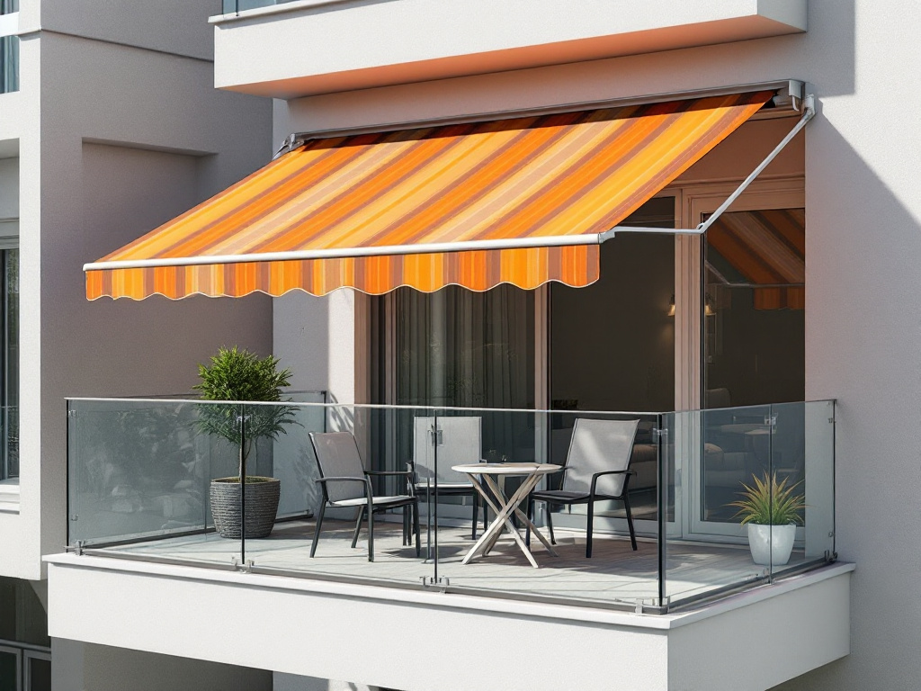 Balkon-Seitenmarkise ohne Bohren » Praktische Lösungen