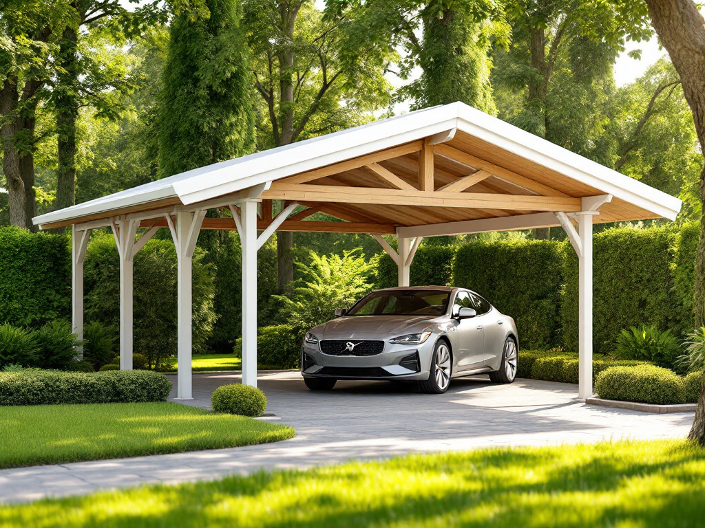 Freitragenden Carport selber bauen » Tipps und Anleitung