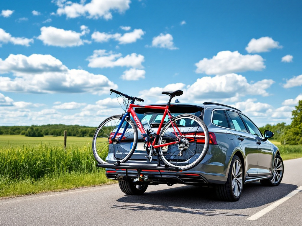 Fabelhafte Urlaub Mit Auto Und Fahrrad Ebenbild
