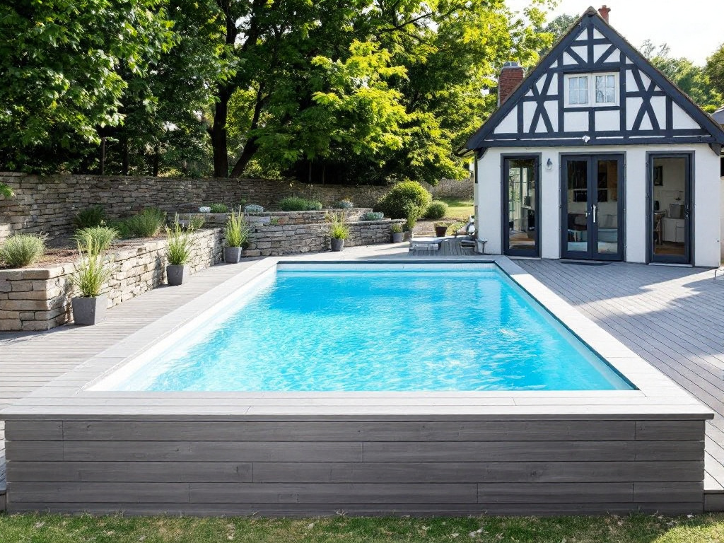 Pool mauern oberirdisch » Tipps für stabile Wände