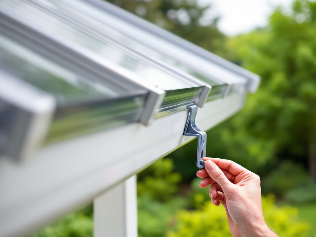Regenrinne am Pavillon befestigen » So gelingt's Ihnen