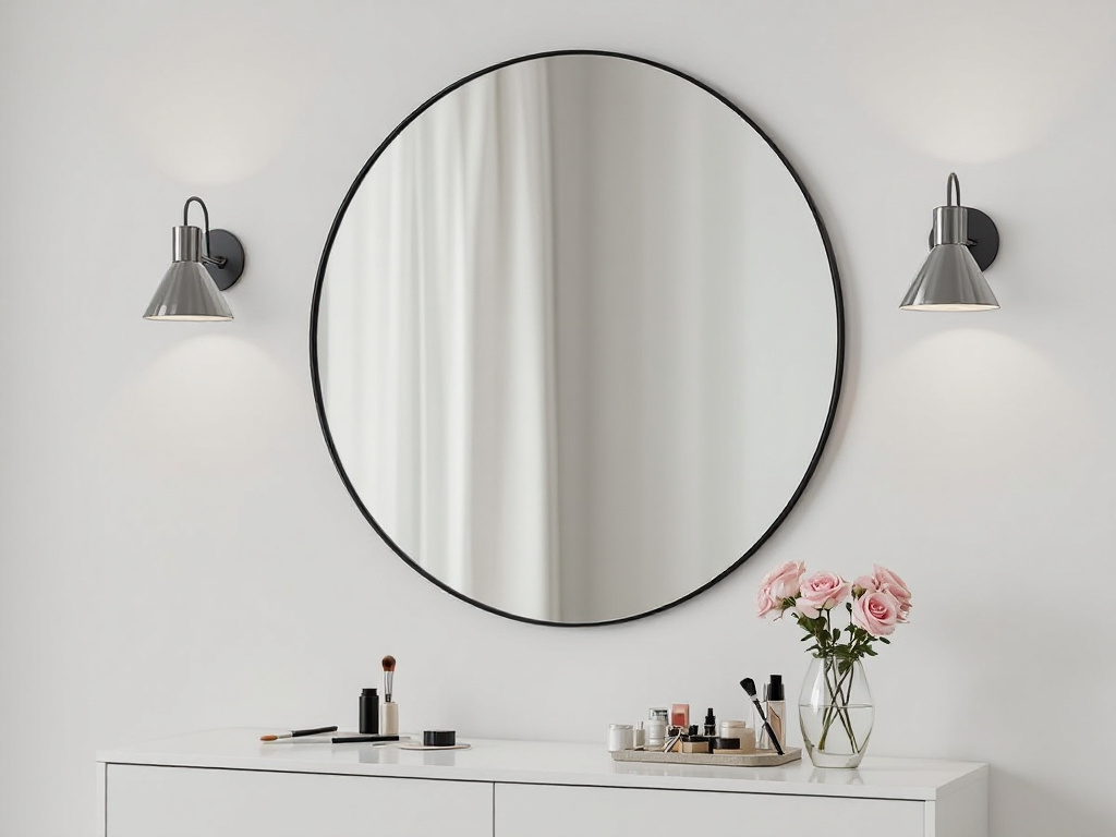 Elegantes Schwere Spiegel Aufhangen Bild