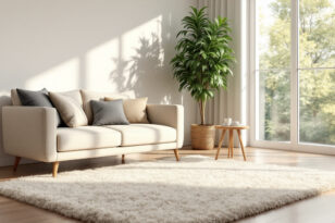 Teppich richtig im Wohnzimmer platzieren » Tipps & Ideen