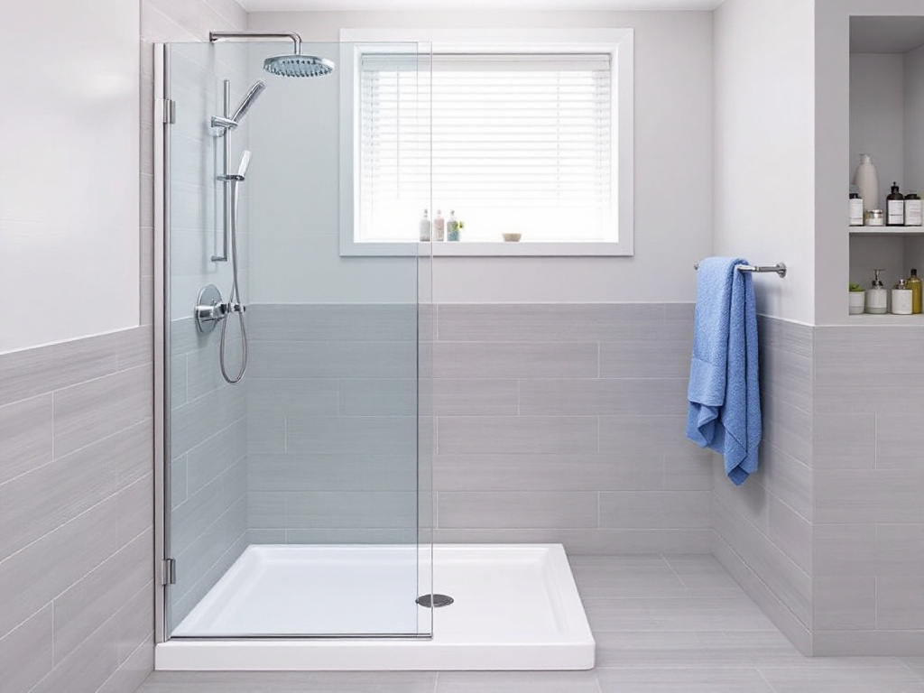 Walk-In-Dusche halb gemauert » Vorteile & Gestaltungsideen